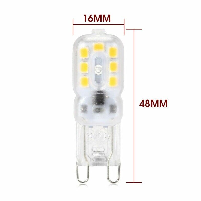 1PK LED Dimmable Replace Halogen Lamps Light Bulb AC220-240V 3W G9 - C ...