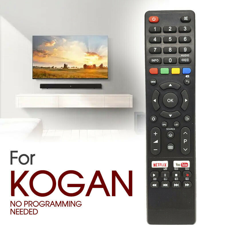 Replacement TV Remote Control for Kogan Smart TV with NETFLIX YOUTUBE ...