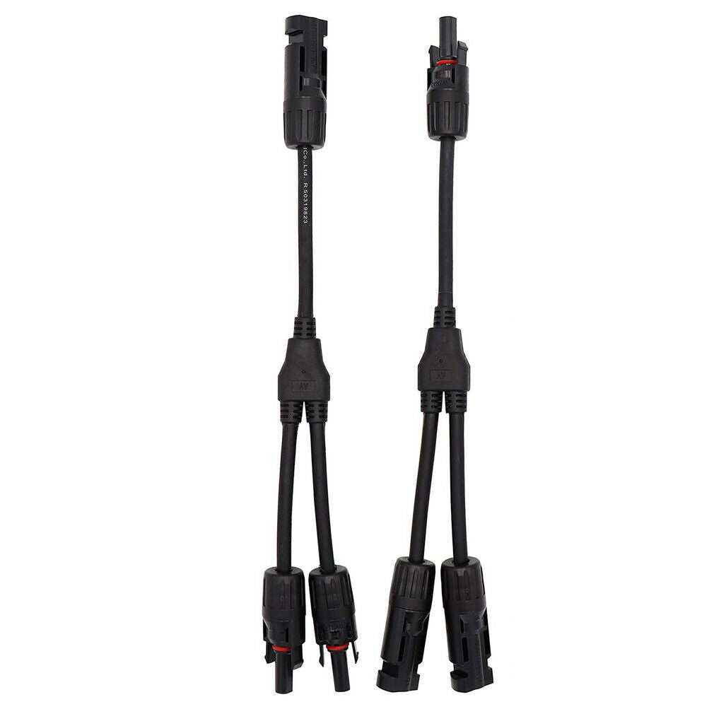 1 Pair Solar Y Connector Cable Plug Inline Solar PV Panel IP67 2 Conne ...