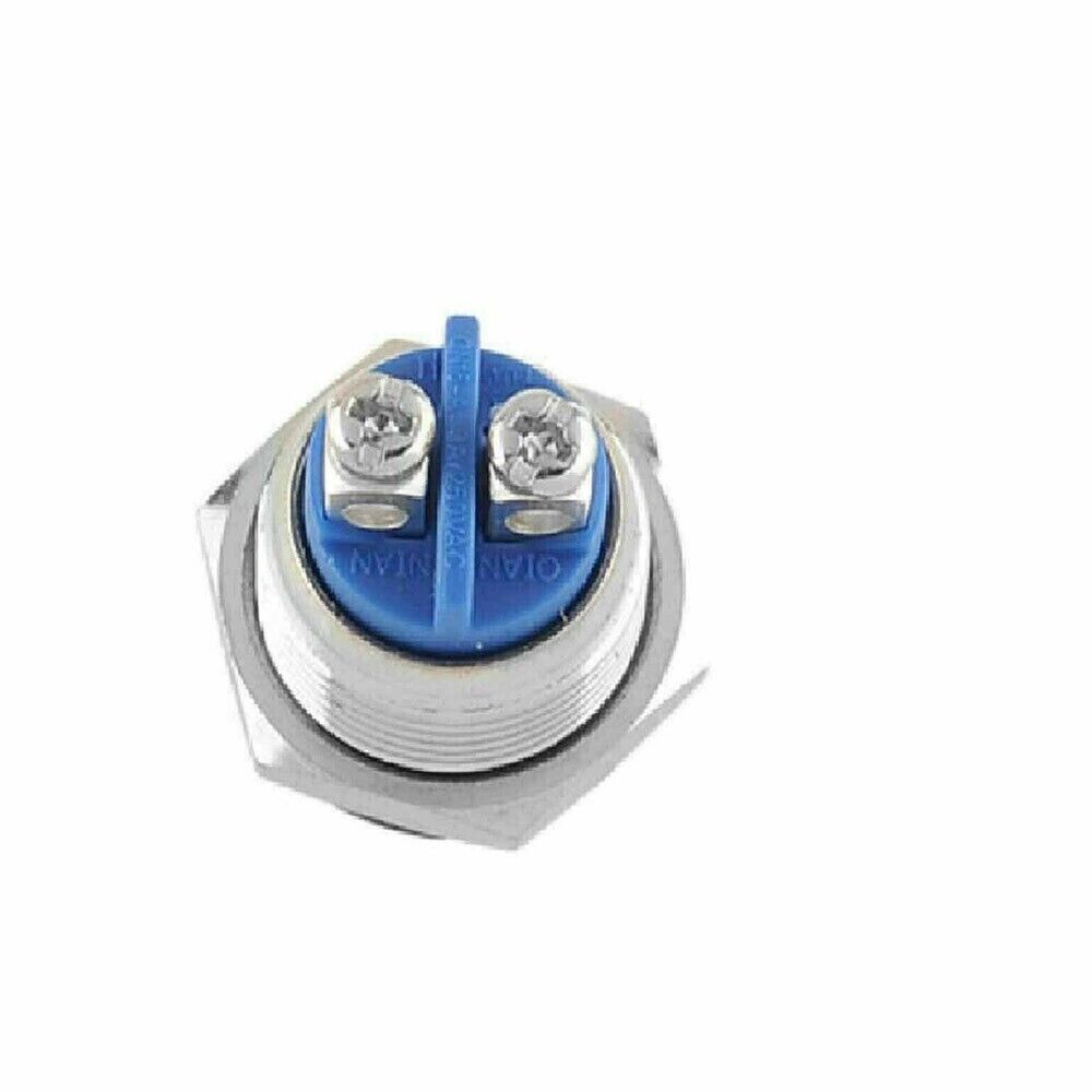 16mm Convex Head Metal Push Button Momentary ON/OFF Horn Switch Start ...