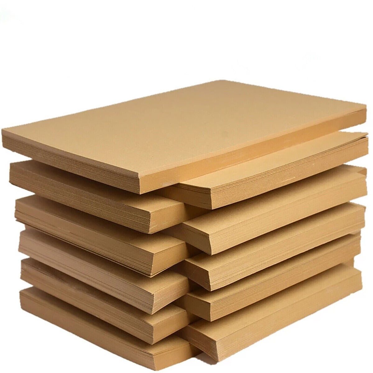 100x A4 Brown Kraft Paper Sheet 75GSM Natural Recycled Invitation Wedd ...