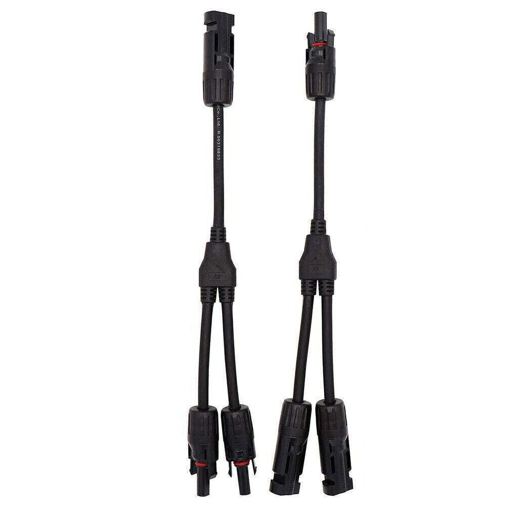 1 Pair Solar Y Connector Cable Plug Inline Solar PV Panel IP67 2 Conne ...