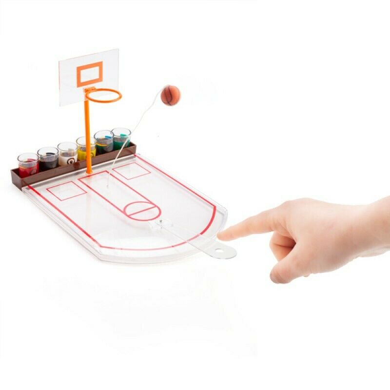 Basketball Drinking Game Mini Lightweight Board Gift 6 Shot Glasses ...