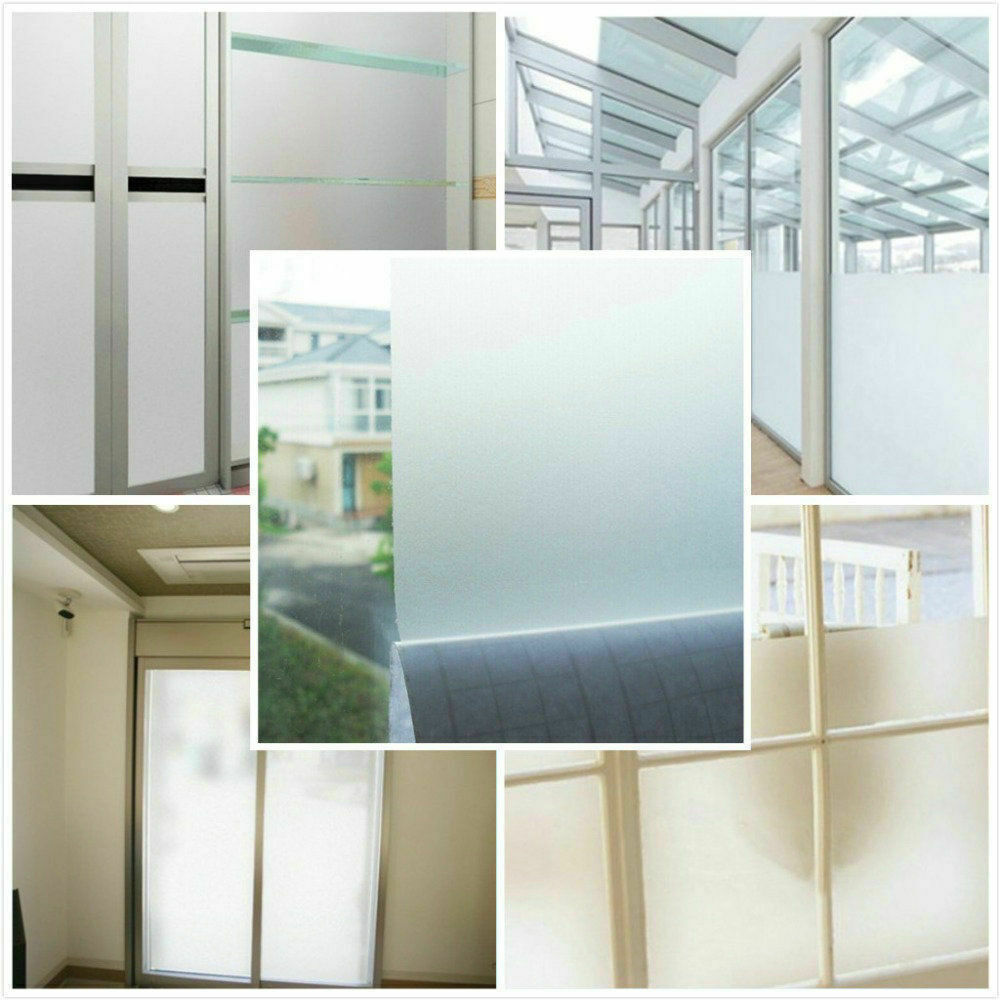 Sand Blast Clear Privacy Frosted Removable Froste Window Glass Film 5M ...