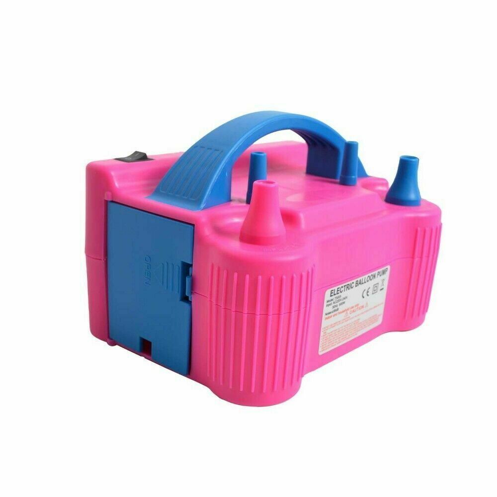 Electric Balloon Pump 600W Power 2 Nozzles Portable Ballon Inflator AU ...