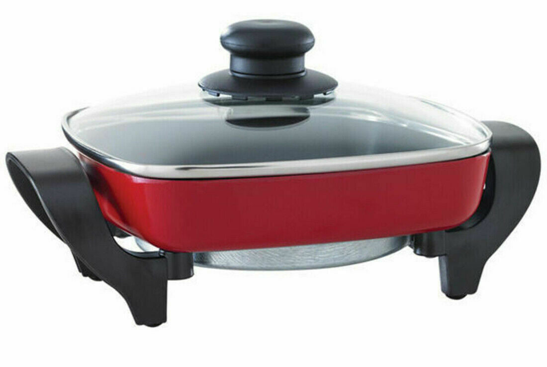 Maxim Mini Multifunction Fry Pan Thermostat Control Non-Stick Coating ...