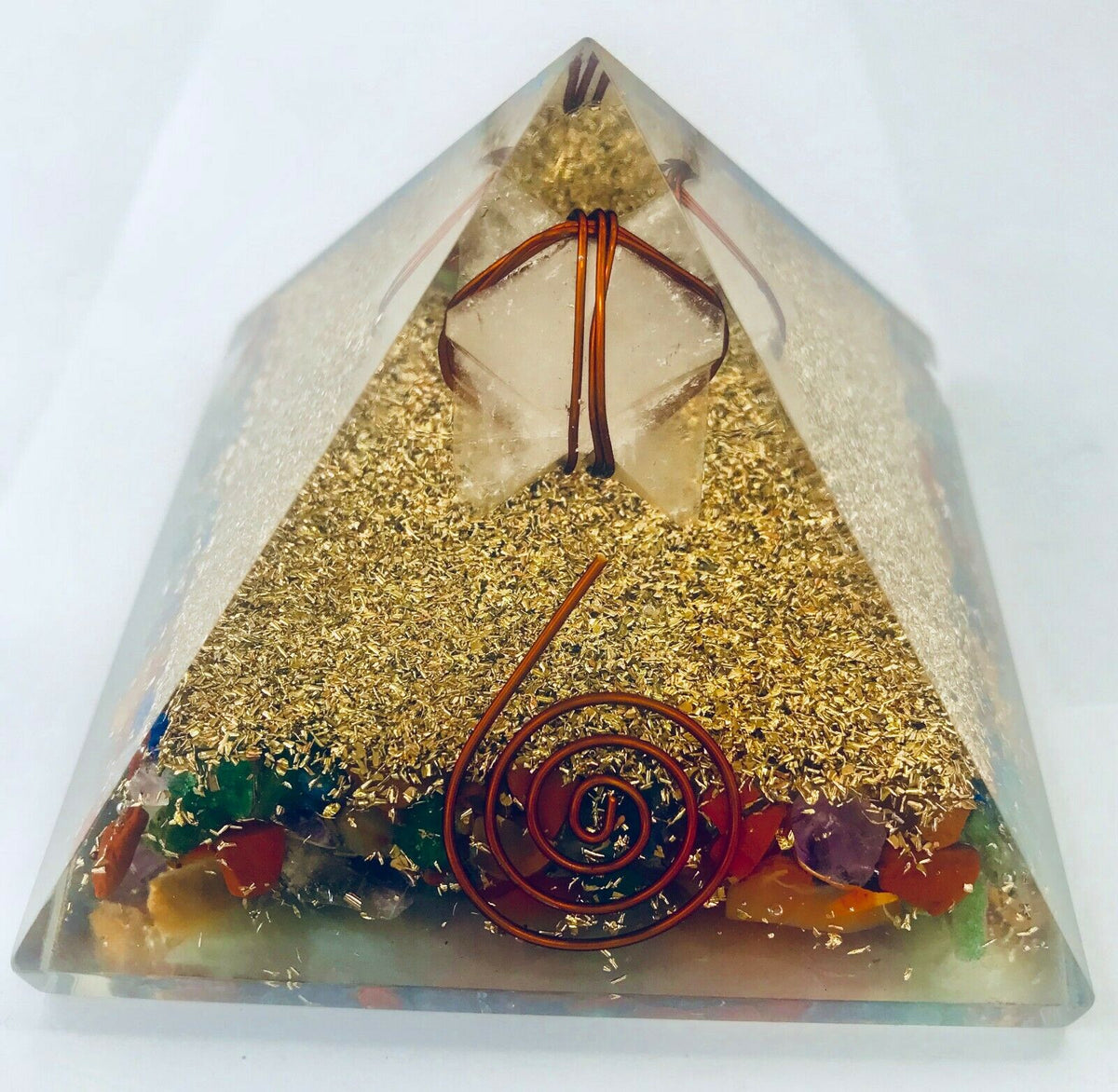 Merkabah Orgonite Pyramid Chakra Healing Crystal Metatron Cube Sacred ...