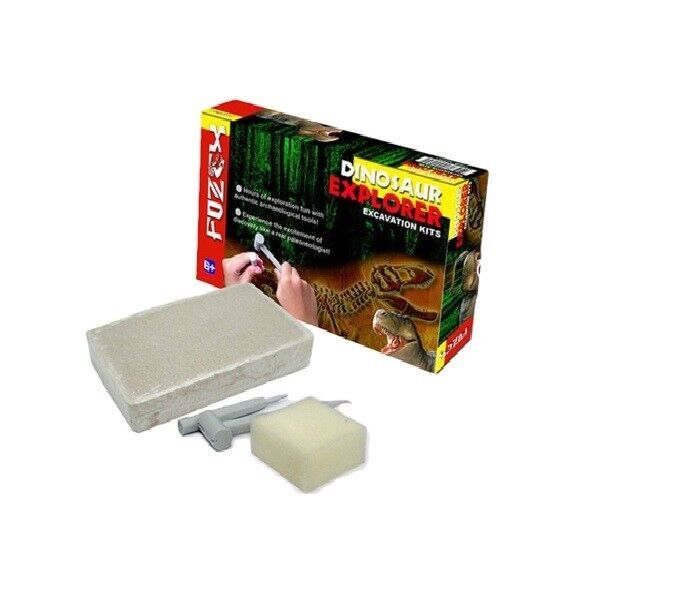Dinosaur Explorer Excavation Kit Dino Skeleton Realistic Tools Educati ...
