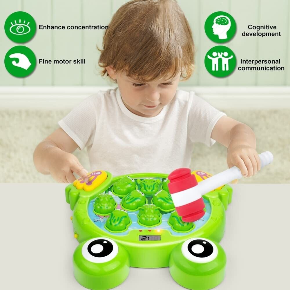Interactive Whack A Frog Game Learning Active Early Developmental Toy ...
